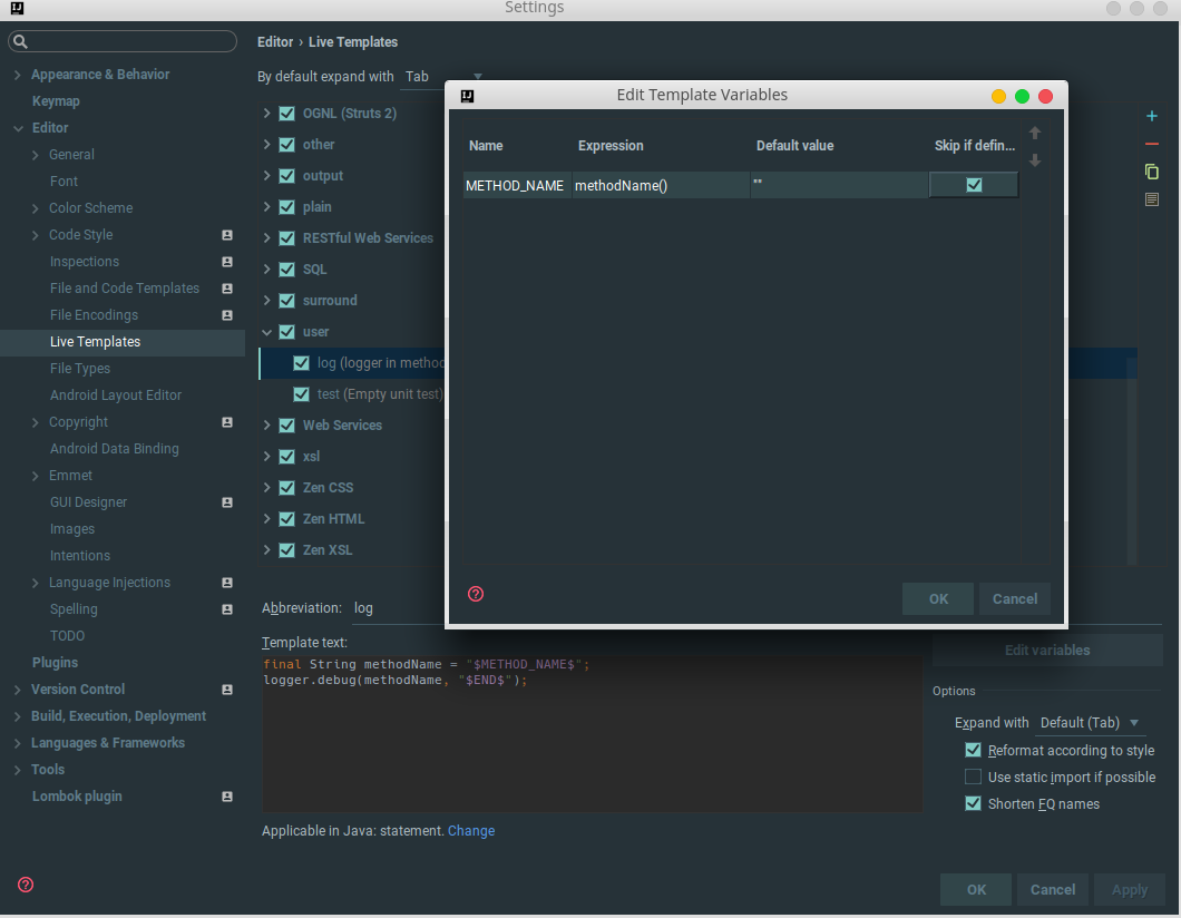 Intellij Live Templates Szybsze Programowanie Klolo Blog